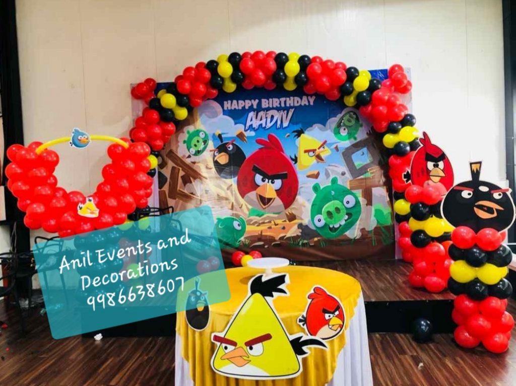 angry birds birthday decorations – Anil Events Bangalore
